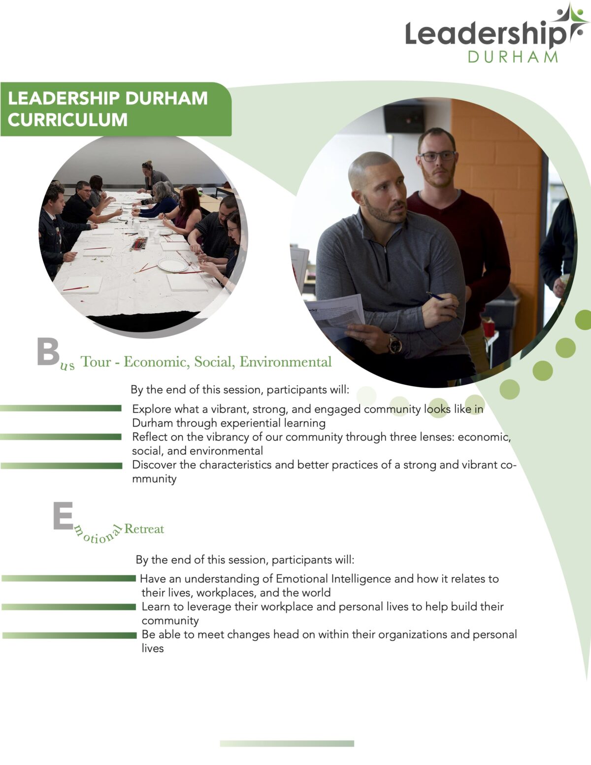 Curriculum | CDCD Leadership Durham | Learn More